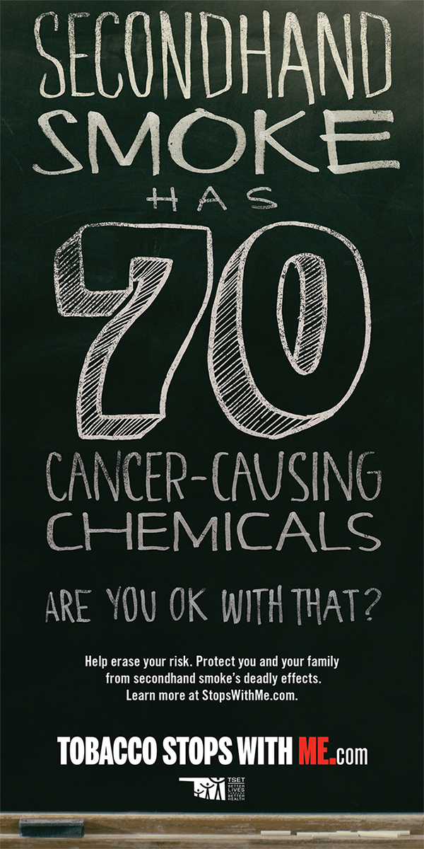 Tset Tobacco Stops With Me Chalkboard Campaign